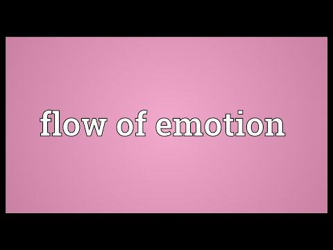 Flow of emotion Meaning