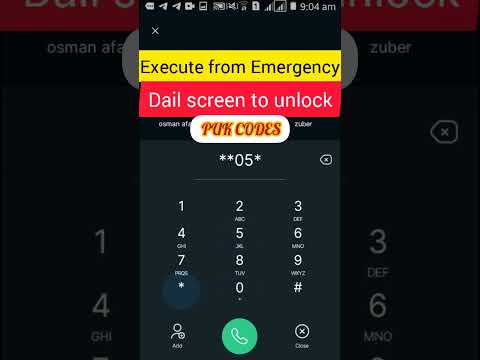 EXeCute FromEmergency Dail screento unlock-PUK-Codes#viral #technicalydvg