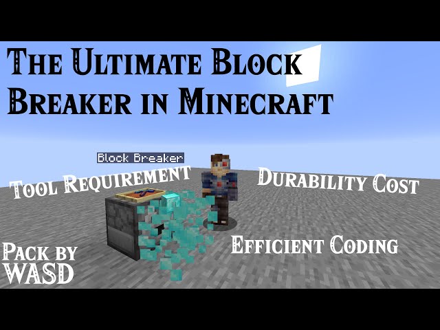 WASD Ultimate Block Breaker Minecraft Data Pack
