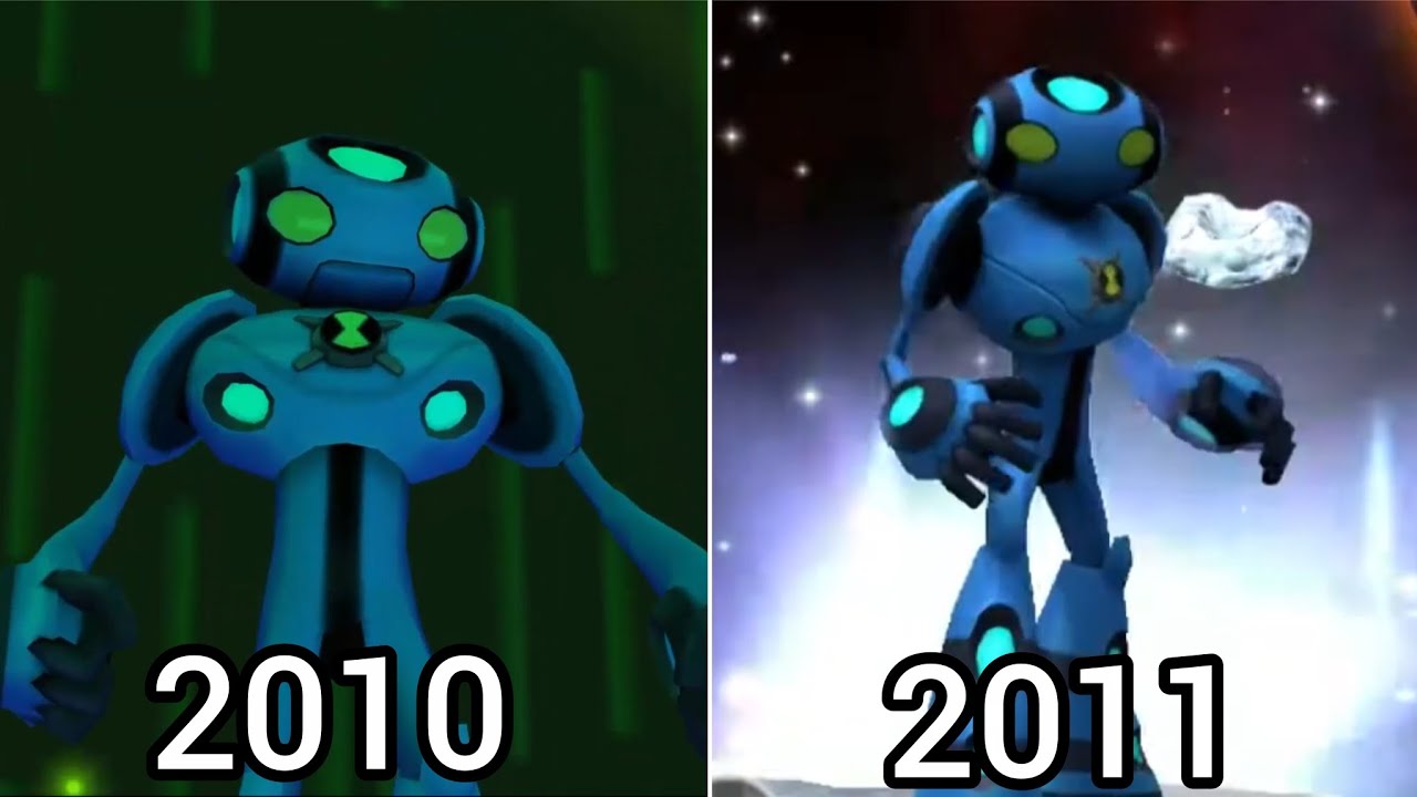 Evolution of Ultimate Echo Echo in Ben 10 Games (2010-2011)