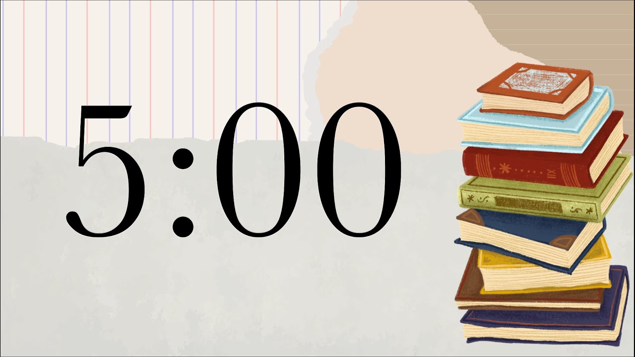 5 Minute Reading Timer (Piano Tones at End)