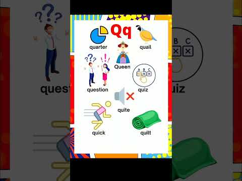 words starting with letter Q #english #englishvocabulary #shorts