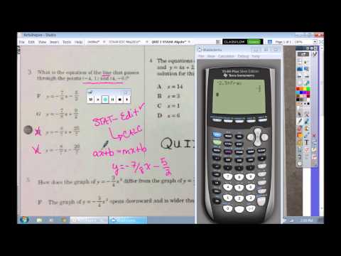 Algebra 1 STAAR EOC - ALL CALCULATOR WORK TIPS AND TRICKS