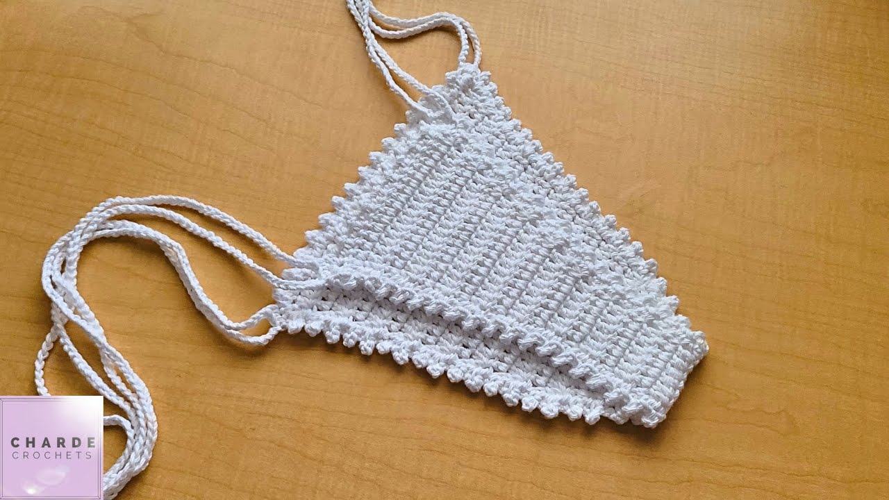 Crochet Bikini Bottom Pattern with Picot Border Tutorial | Moderate Coverage
