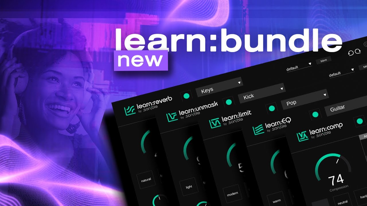 learn:bundle by sonible | 5 intelligent tools to build your mixing skills