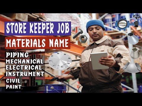 Store Keeper Materials Name II Oil And Gas Materials Name/List I Every Store Keeper Should Be Know