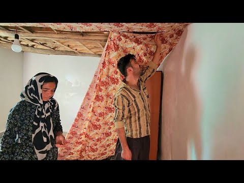 "The Beauty of Ayhan's Room: Installing Ceiling Curtains and Sewing Gambol Embroidery for a Wedding"