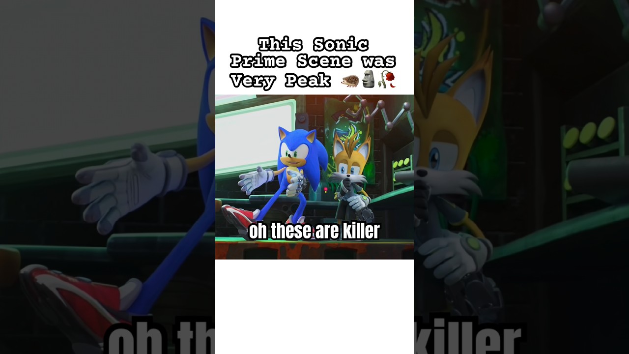This Sonic Prime Scene Was Very Peak 🦔🗿🥀 #sonicthehedgehog #shorts #memes