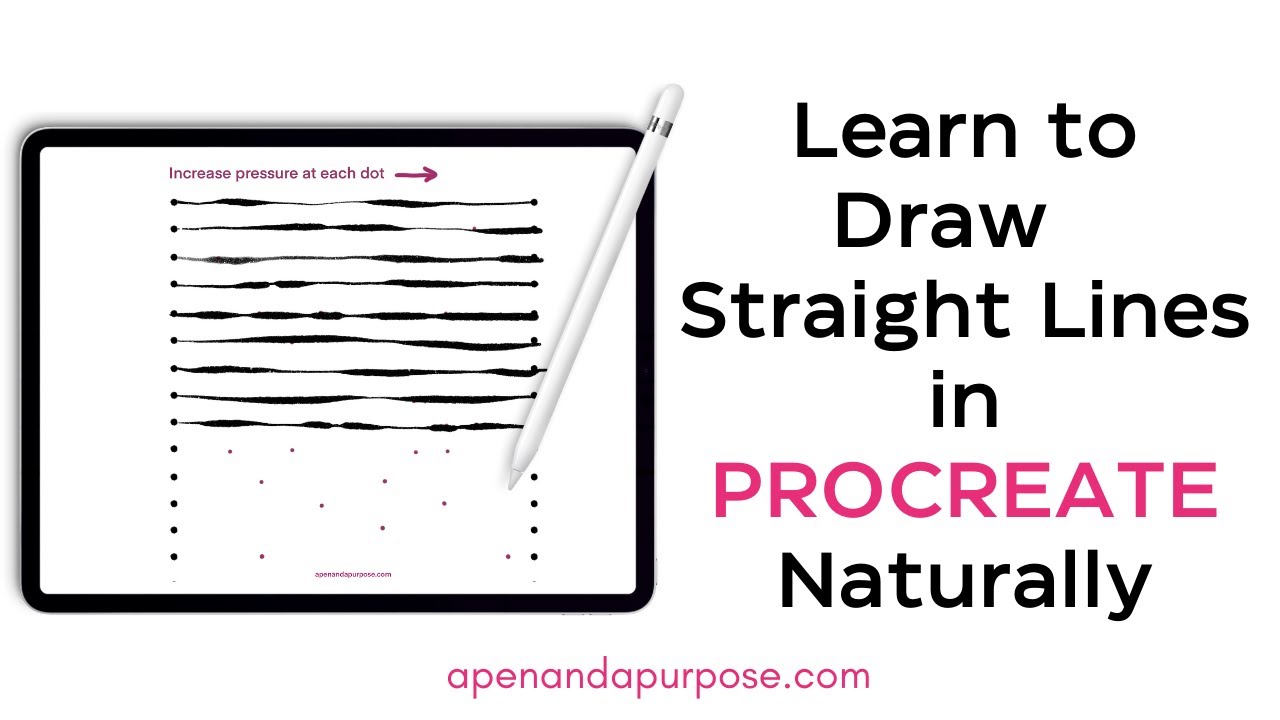 Practice Drawing Straight Lines in Procreate Naturally