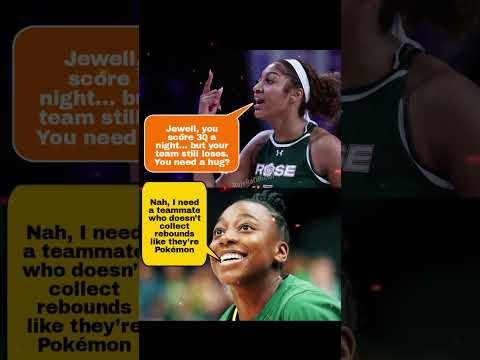 When the bucket queen’s court is just a daycare #JewellLoyd #wnba #basketball #angelreese