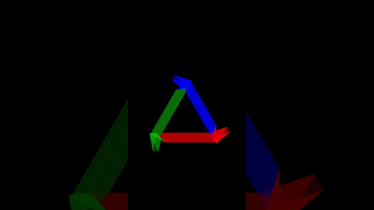 amazing triangle | python turtle graphics #shorts #coding