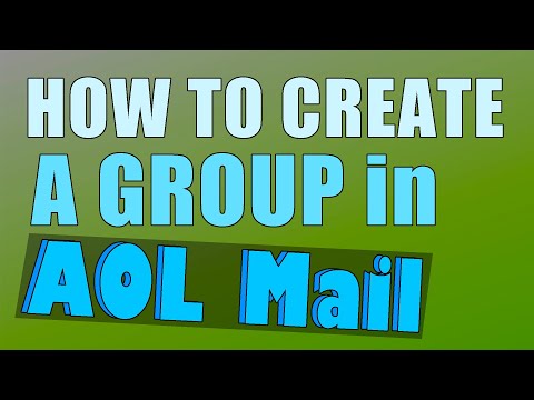 How To Create a Group Email in AOL Mail (Distribution List)