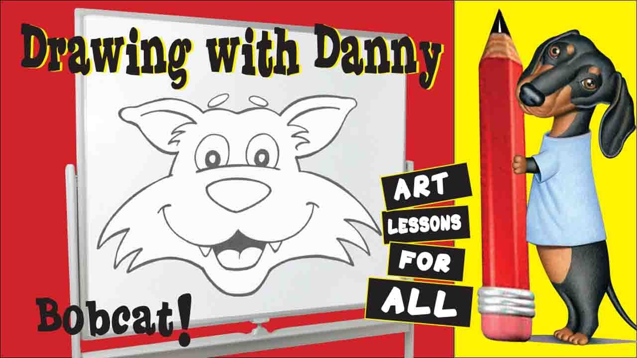 How to Draw a Cartoon Bobcat (Drawing with Danny)