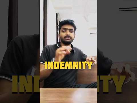 MEANING OF INDEMNITY HOLDER & INDEMNIFIER | INDIAN CONTRACT ACT 1872