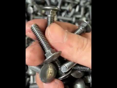 arriage Bolt Round Head Square Neck Screw丨#Fastener #Hardware #Shorts #Screw丨Aozhan Fasteners