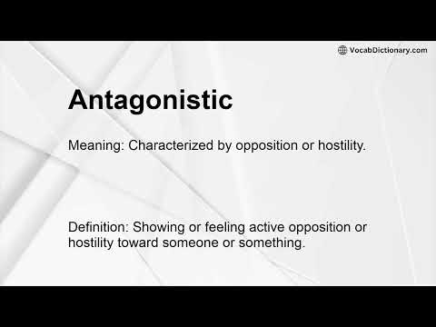 Antagonistic Meaning