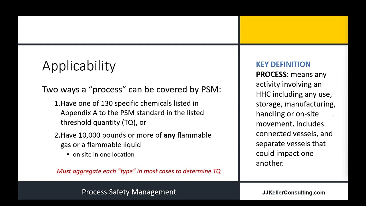 Webinar: Process Safety Management: Do You Have a Covered Process?