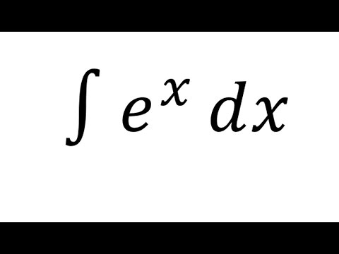 Integral of e^x - Exponential Function