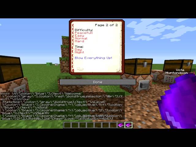 Control your adventure through books! Minecraft Map