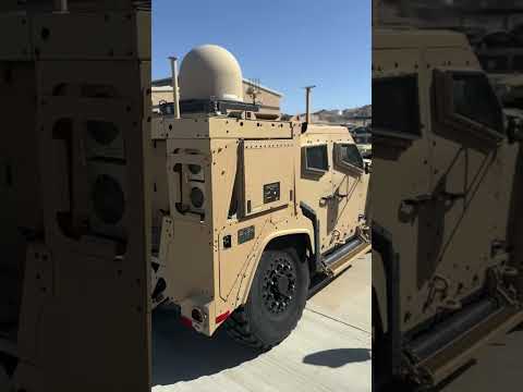 The JLTV by Oshkosh is a light all-terrain combat vehicle. #military #usmc #comms #jltv