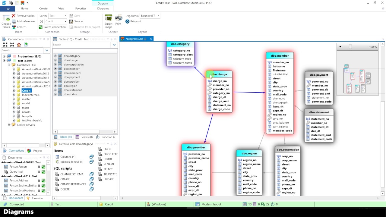 SQL Database Studio - Diagrams