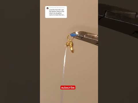 How to get the lobster clasp into a bracelet! #shortsfeed #smallbusiness #jewelry #closeup