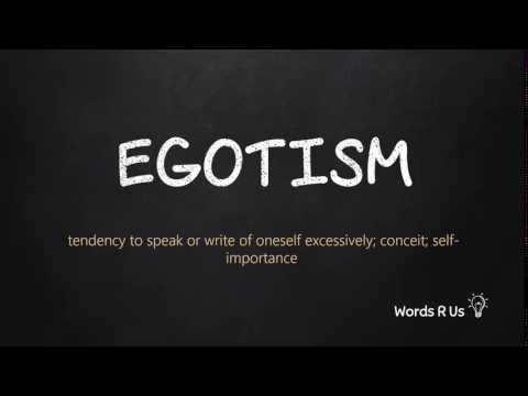 How to Pronounce EGOTISM in American English