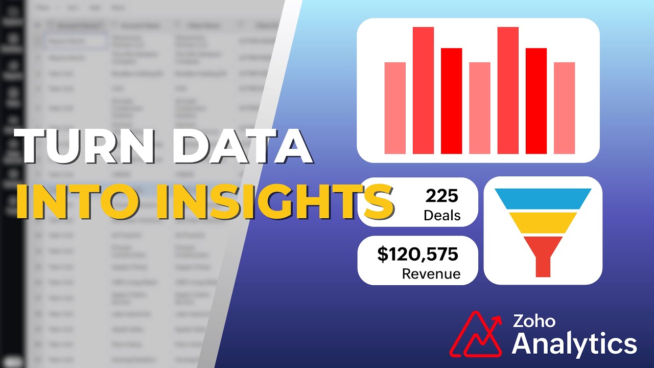 Zoho Analytics Tutorial and Training || Working with Zoho CRM Data