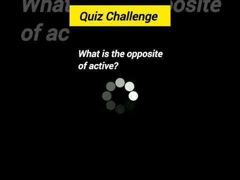 Opposite of active #antonymwords #oppositewords #shortvideo #viralvideo #viralshorts #shorts #learn