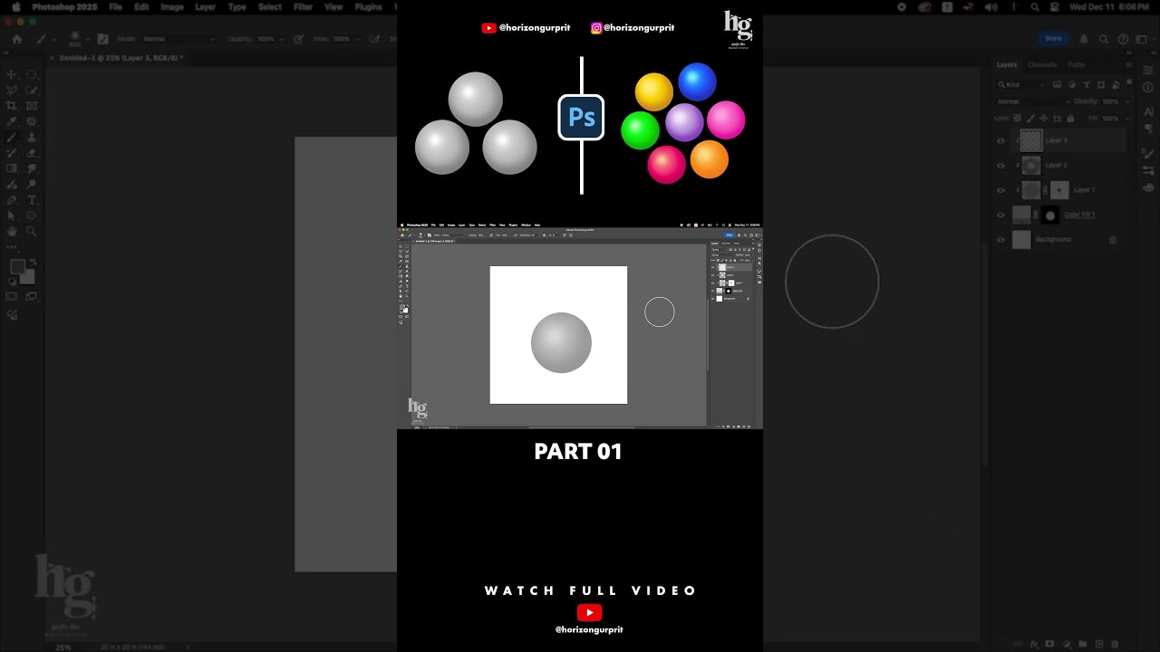 Part 01 - 3D Model in Photoshop | Adobe photoshop 2025 |  @Horizongurprit