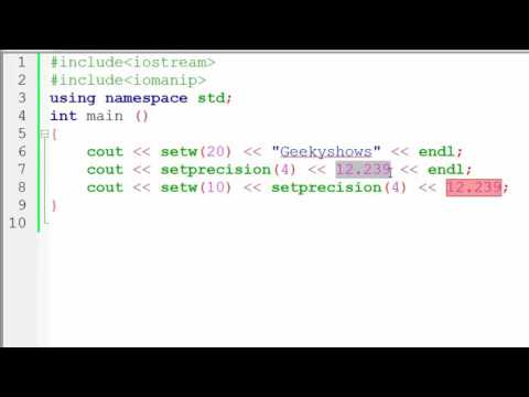 Learn 178 Stream Manipulator in C Hindi - Mind Luster