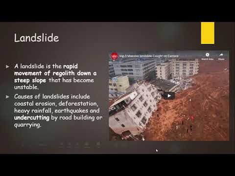 Mass Movement: Types of Mass Movement