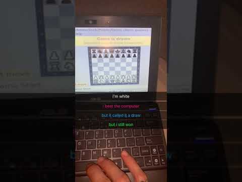 i beat the computer at chess