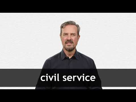 CIVIL SERVICE definition and meaning | Collins English Dictionary