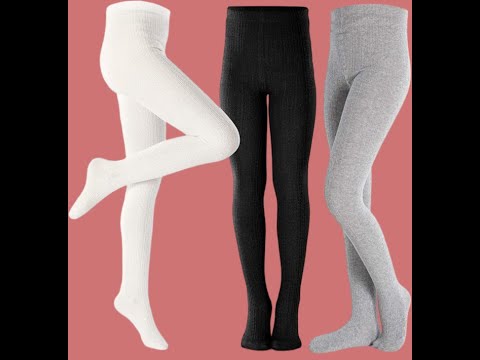 Girls Tights Toddler Cable Knit Cotton Footed Seamless Dance Ballet Baby Girls' Leggings 34 Pack