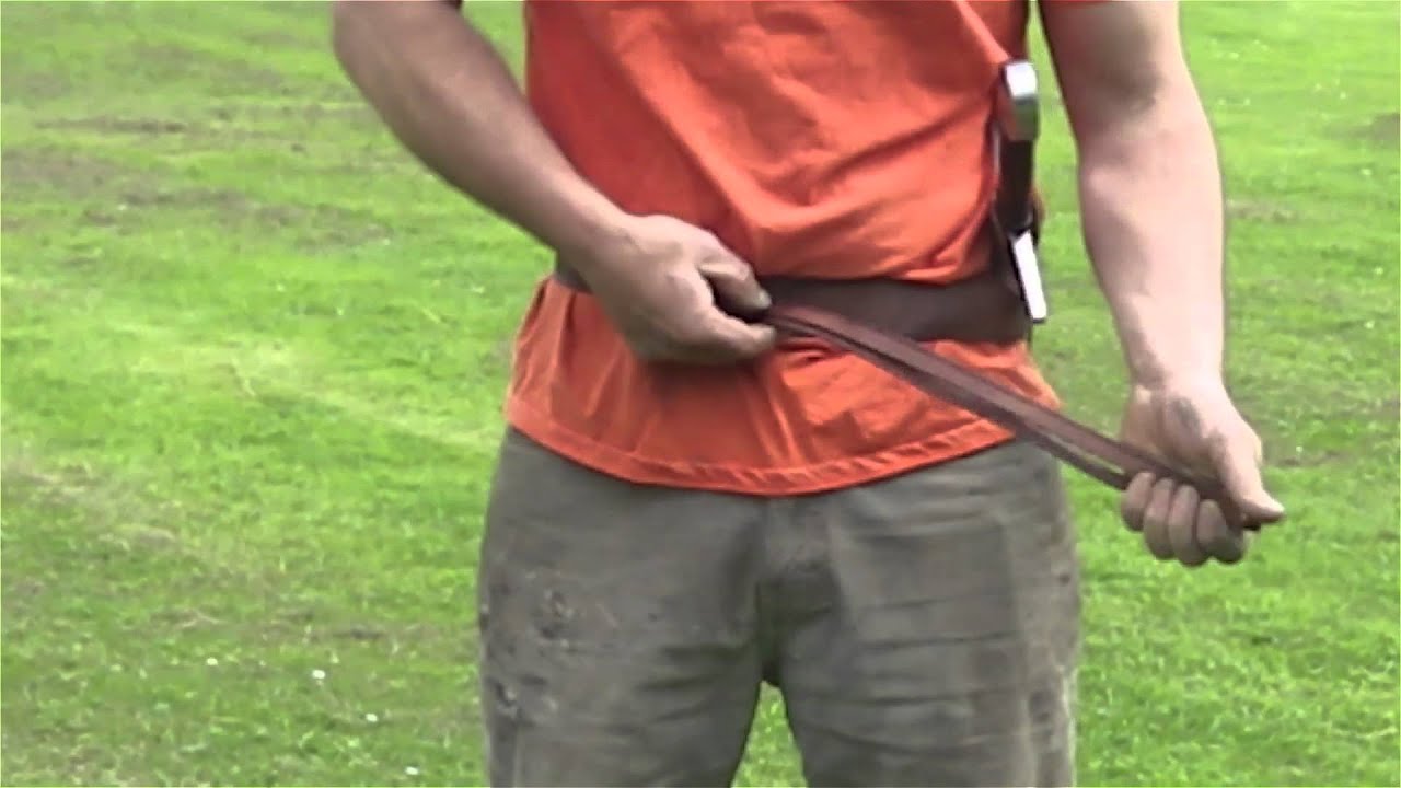 How to tie a knotted sword belt