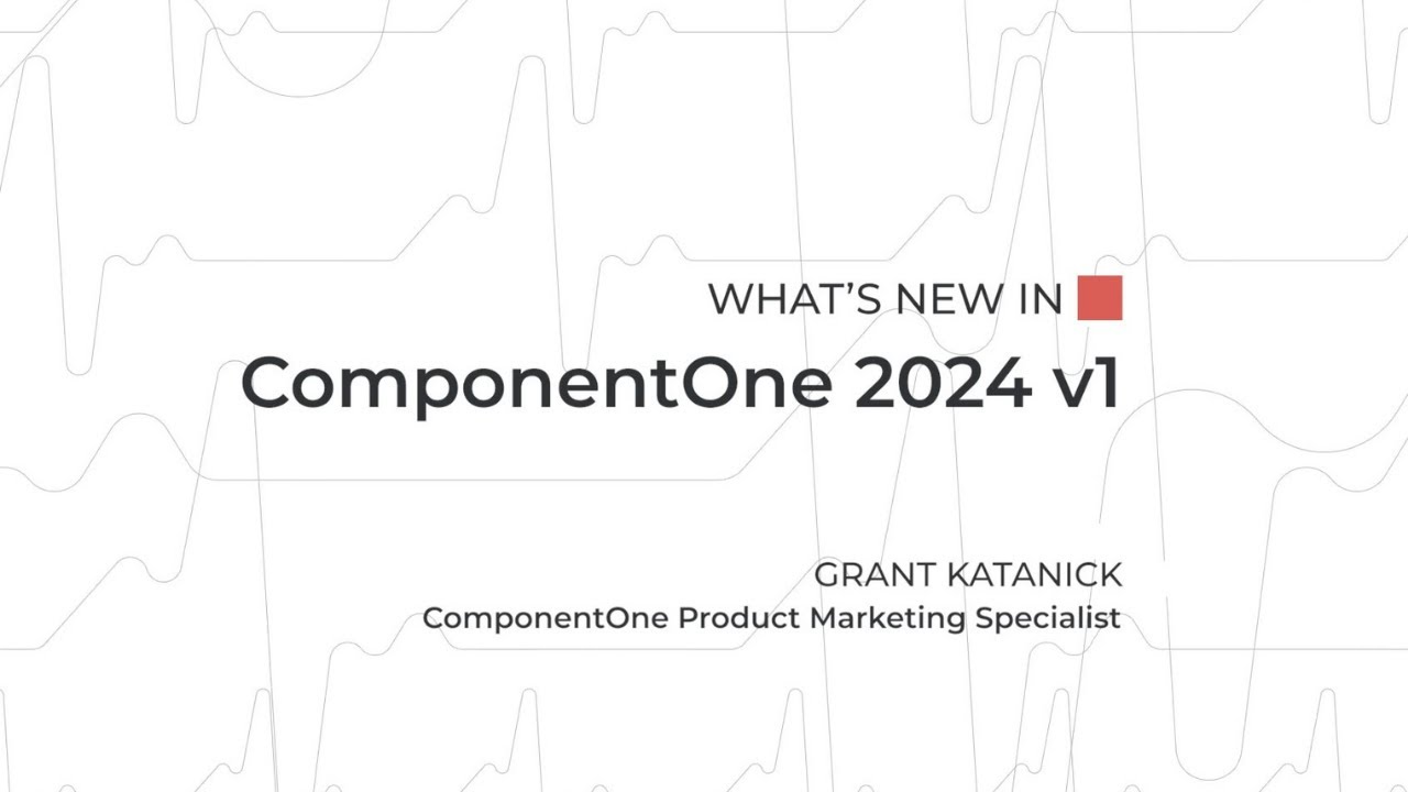 ComponentOne 2024 v1 Release Highlights