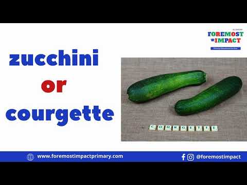 HOW TO PRONOUNCE SOME VEGETABLES