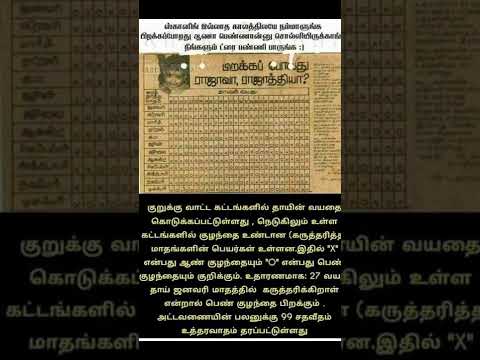 boy or girl during pregnancy | how to find gender prediction during calendar in tamil|