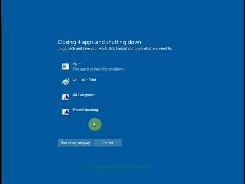 This App is Preventing Shutdown or Restart