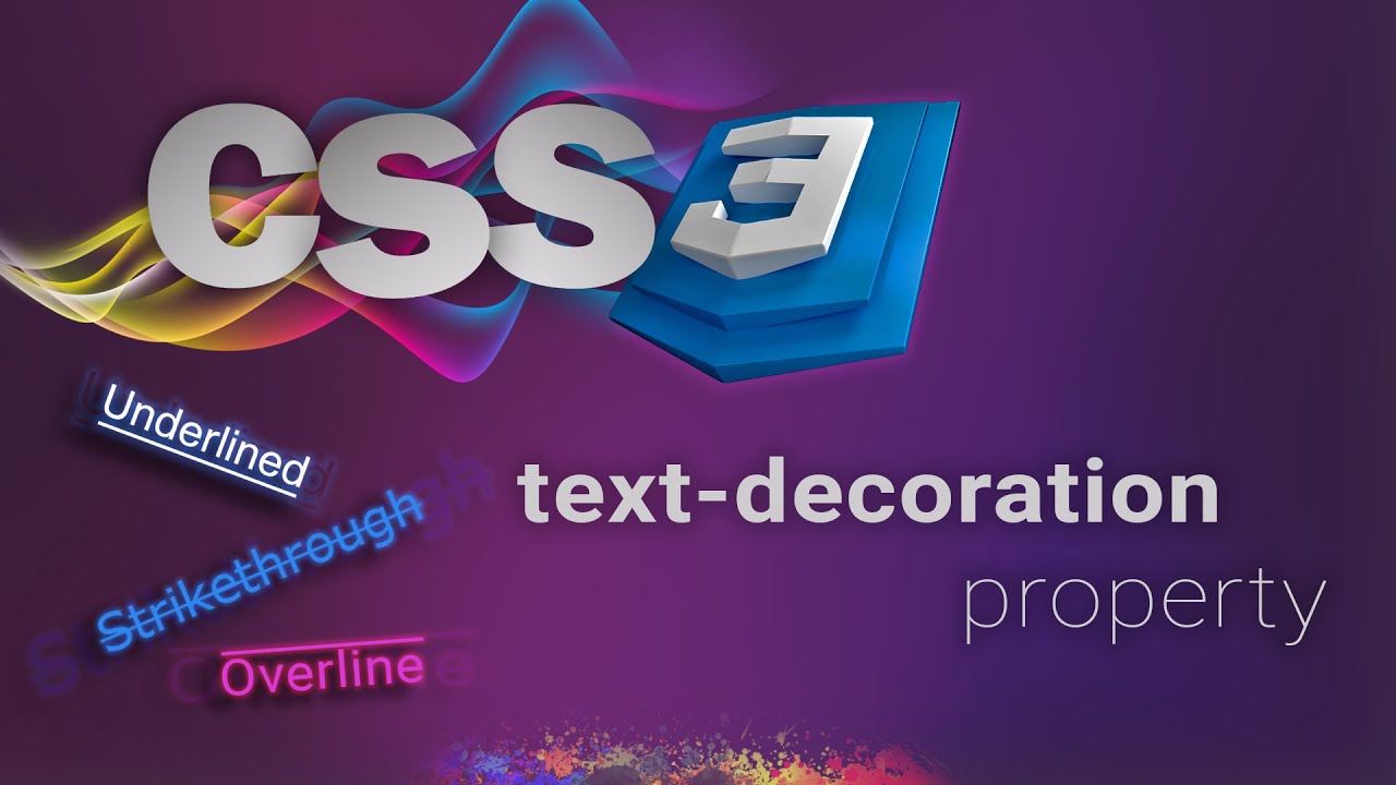 CSS for beginners 54: text-decoration property
