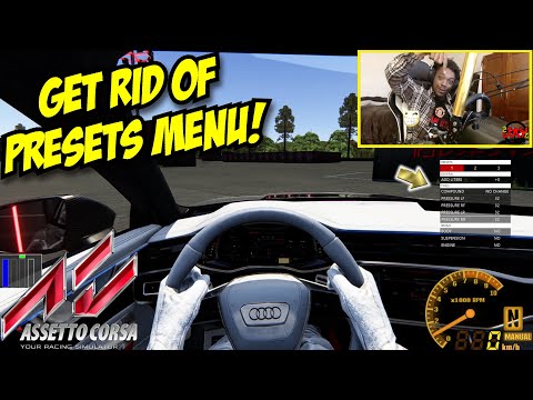 How To DISABLE PRESETS MENU Showing While Using Arrows(D-Pad) On Steering Wheel In Assetto Corsa!