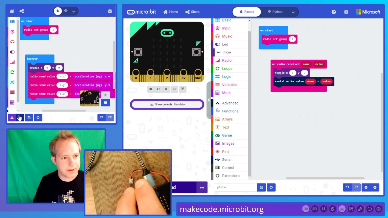 MakeCode for micro:bit - Data logging