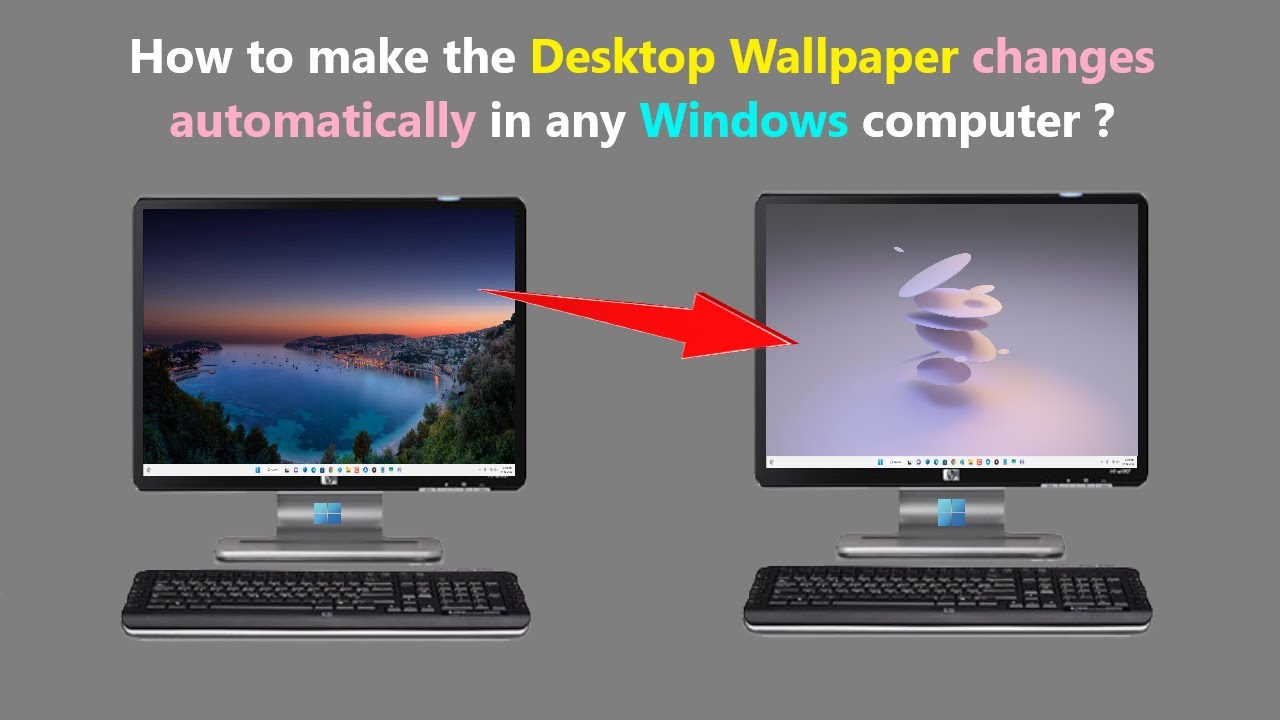 How to make the Desktop Wallpaper changes automatically in any Windows computer ?