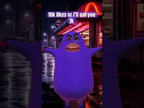 #funny #grimace like or subscribe or I’ll eat you #viral I meant to put for instead of or
