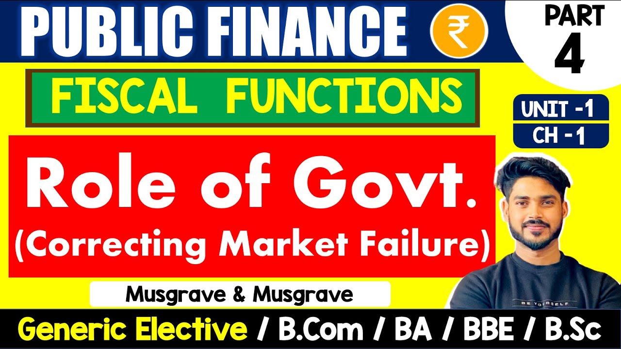 Understanding the Role of Government in Correcting Market Failures ...