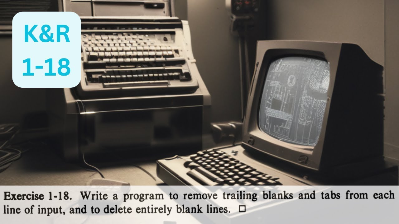 The C Programming Language K&R: 1-18 Solution