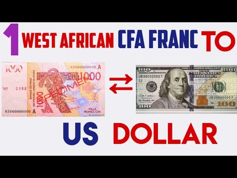 West African CFA Francs Rates Benin Burkina Faso Côte d'Ivoire Guinea-Bissau Mali Niger Senegal Togo