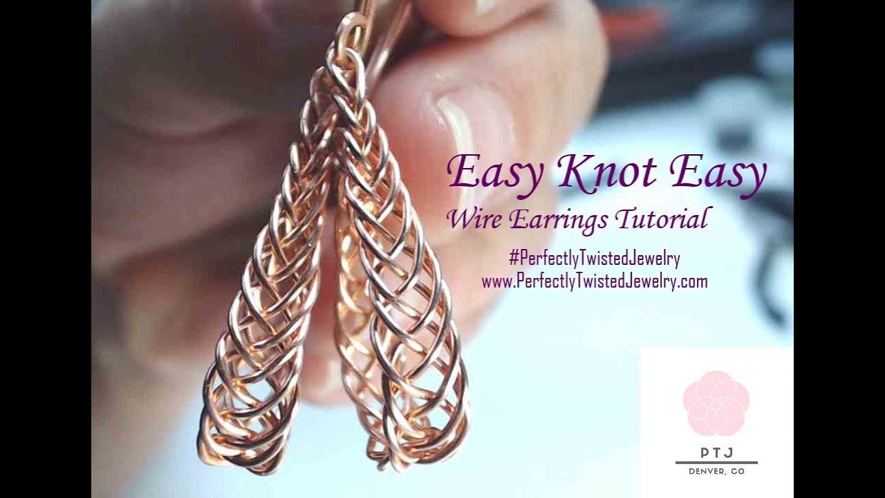 DIY Wire Earring Tutorial -  Easy Braided Earrings Beginner Wire Jewelry Making