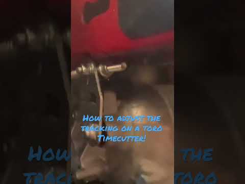 Super easy to adjust steering on Toro Zero Turn